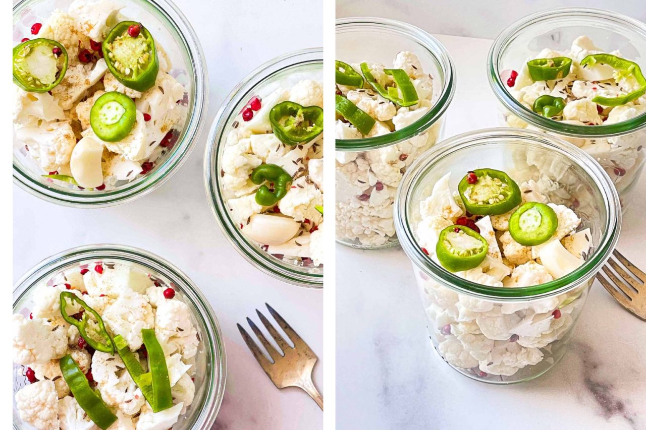 Quick Pickled Cauliflower - Basil Food Journal