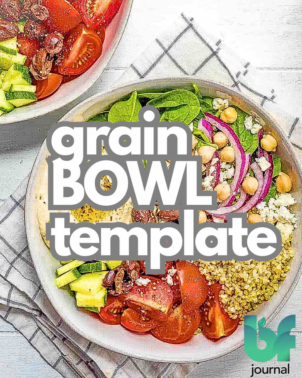 Basil Food Journal Grain Bowl Template - Basil Food Journal