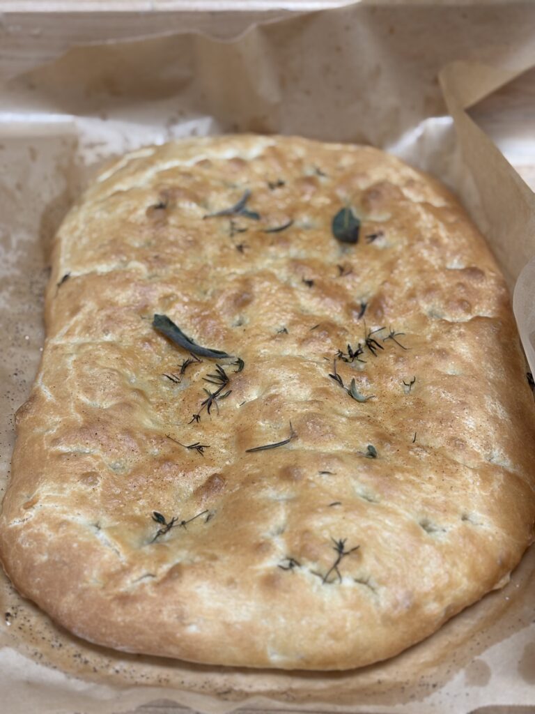Herb Focaccia - Basil Food Journal